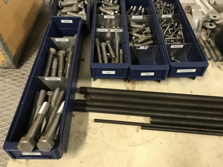 Diverse rostfritt material