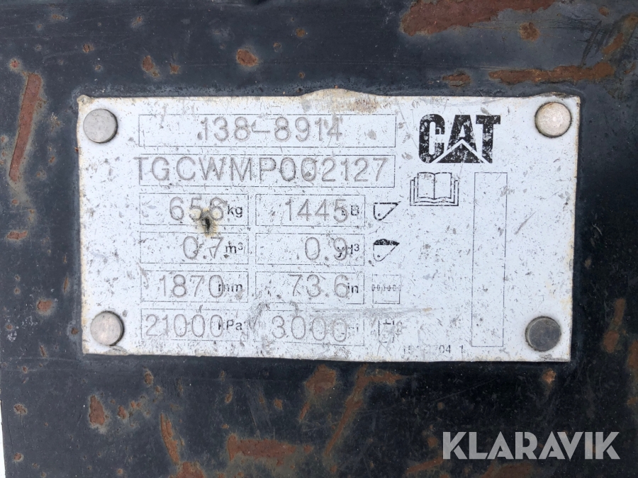 Klaravik Auktioner | Kombiskopa Cat 138-8914 0,7m3
