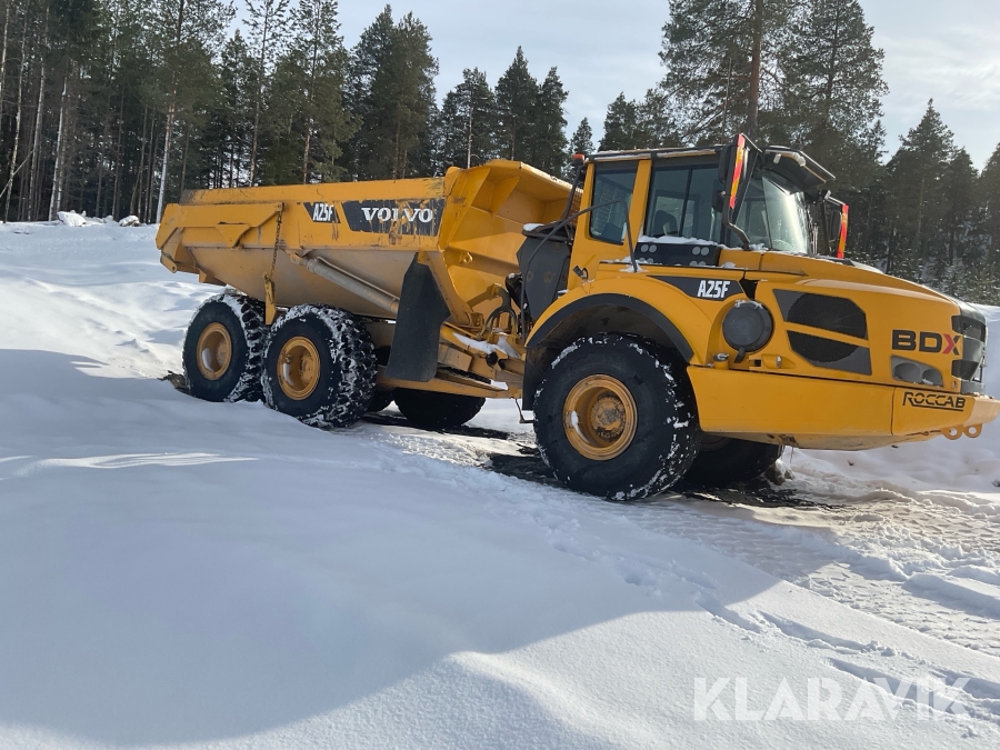 Dumper Volvo A25F, Skellefteå, Klaravik auktioner