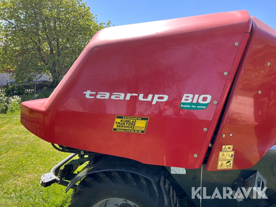 Rundbalspress Taarup 6844 Bio bale in one, Gotland, Klaravik