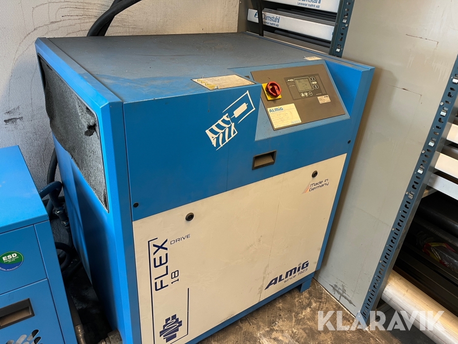 Kompressor Almig Flex drive 18, Staffanstorp, Klaravik aukti