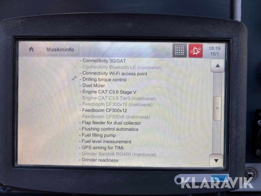 Bergborr Sandvik Commando DC300RI, Habo, Klaravik auktioner