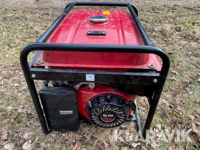 Generator 6kW Glendale GP6500-GEE, Tibro, Klaravik auktioner