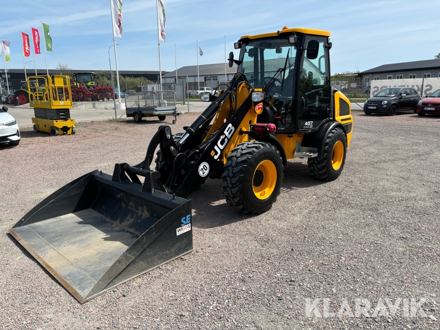 Hjullastare JCB 407, Skurup, Klaravik auktioner