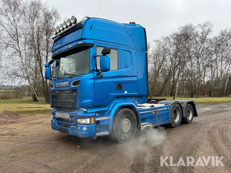 Dragbil Scania R 580, Laholm, Klaravik auktioner