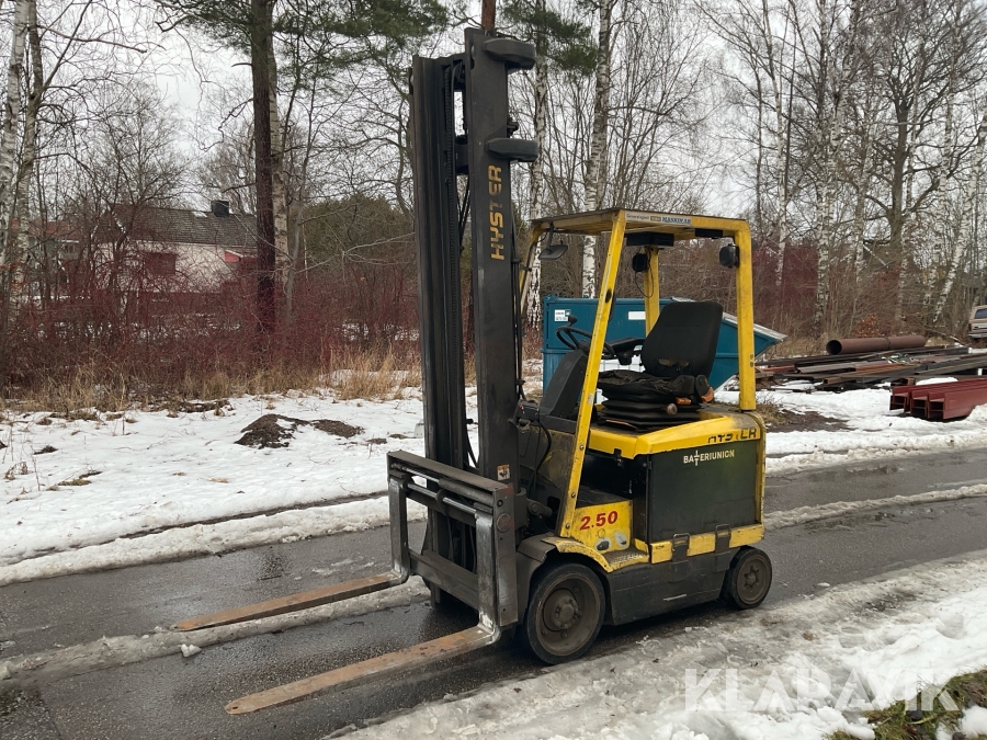 Truck Hyster E2.50XM, Emmaboda, Klaravik auktioner