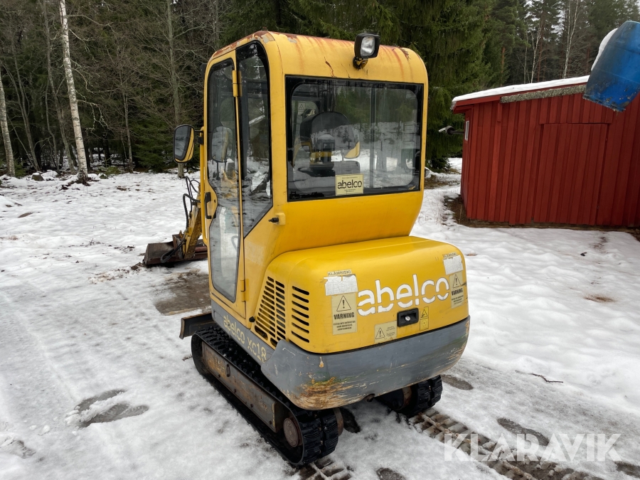 Grävmaskin Abelco XC18, Borlänge, Klara