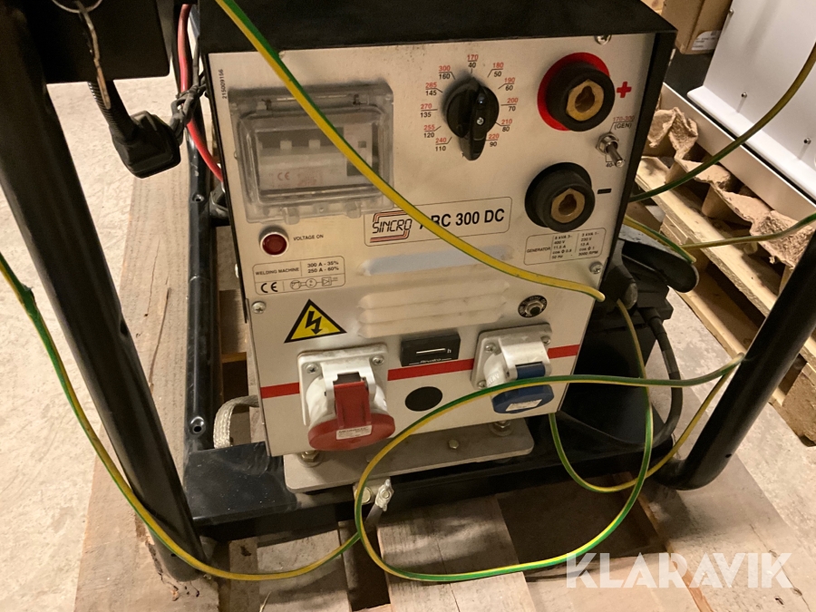 Motorsvets Weldarc 300 TDE XL C, Strängnäs, Klaravik auktion