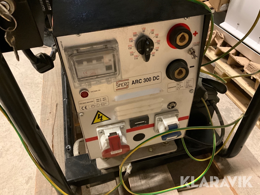 Motorsvets Weldarc 300 TDE XL C, Strängnäs, Klaravik auktion