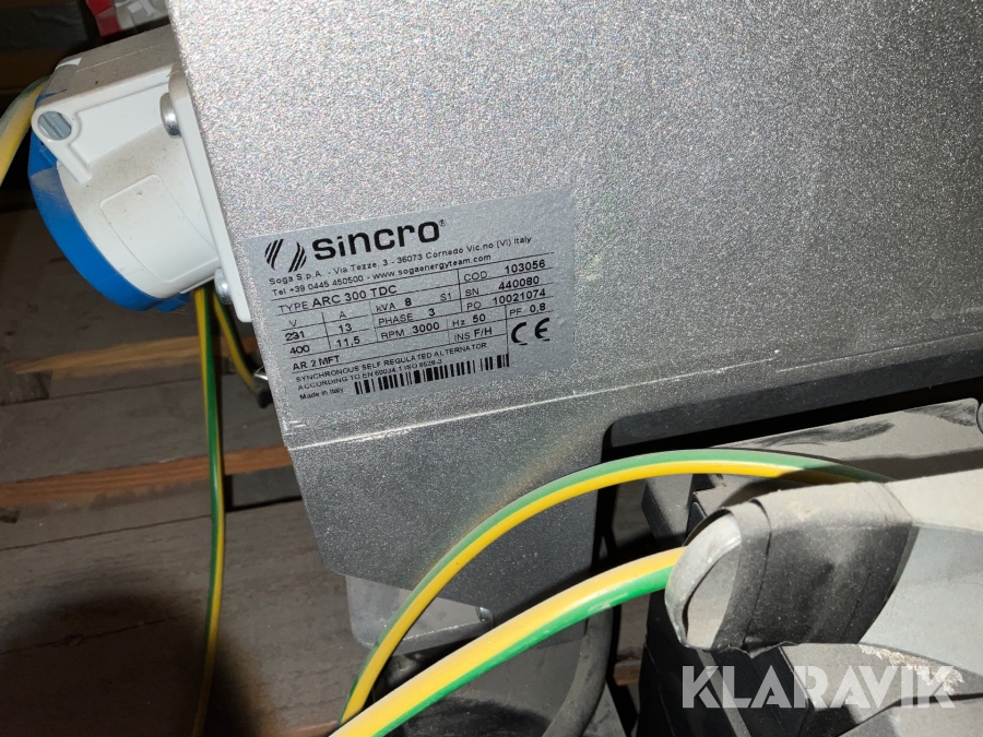 Motorsvets Weldarc 300 TDE XL C, Strängnäs, Klaravik auktion