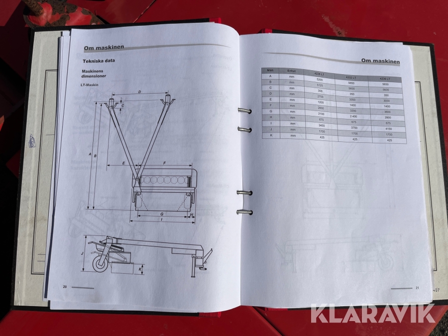 Slåtterkross Taarup 4232 LT, Gislaved, Klaravik auktioner