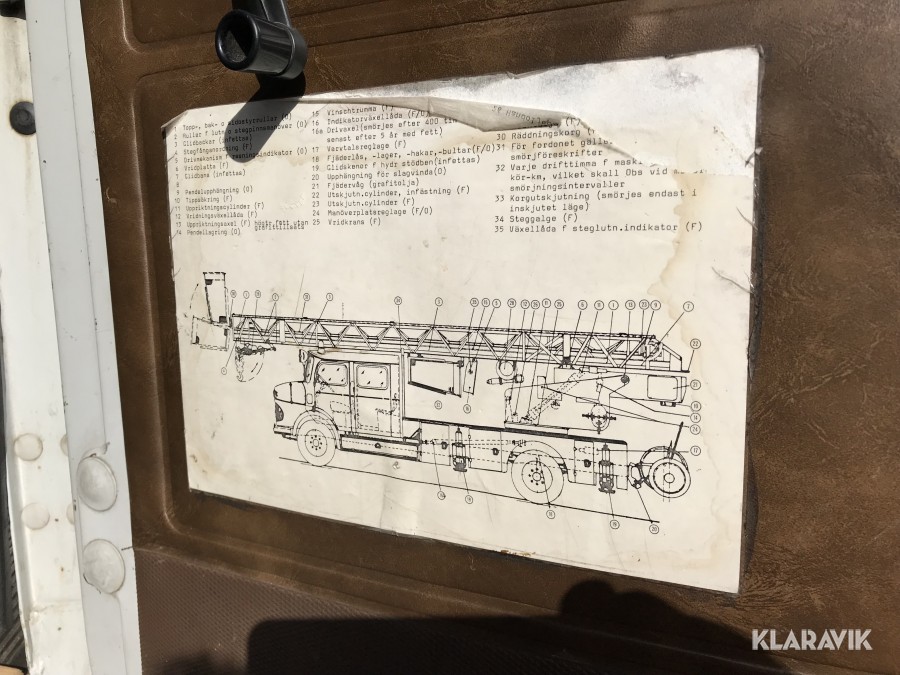 Brandbil / Stegbil veteran Scania L81