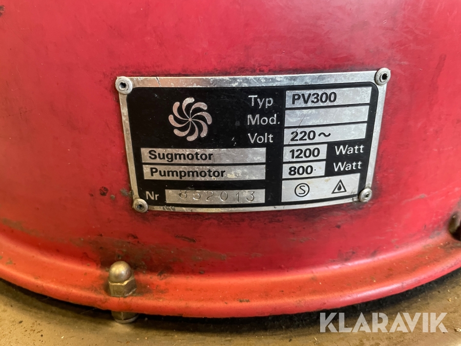 Vattensug Pullman PV300, Örnsköldsvik, Klaravik auktioner