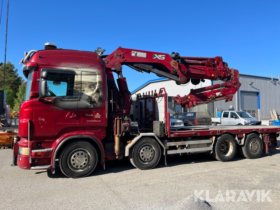 Kranbil Scania R580, Jönköping, Klaravik auktioner