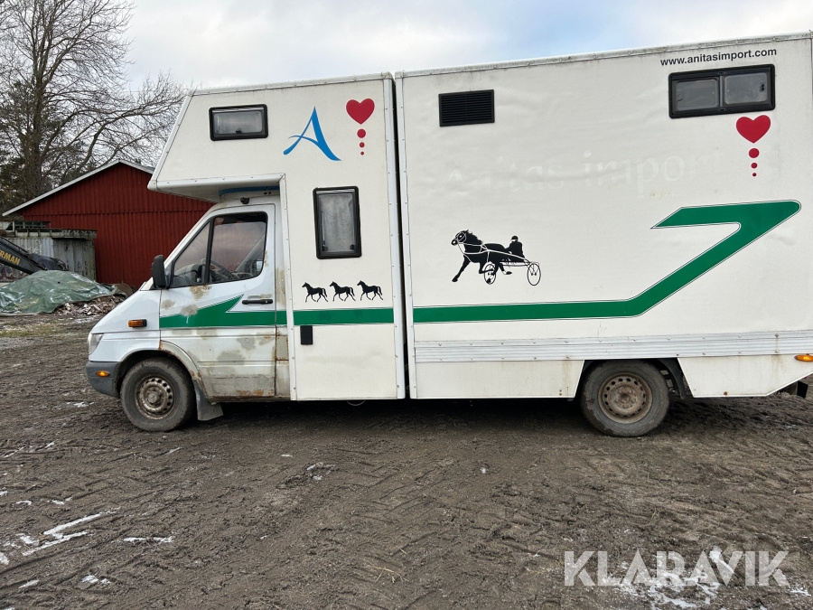 Hästbuss Mercedes-Benz Sprinter 316, Enköping, Klaravik aukt