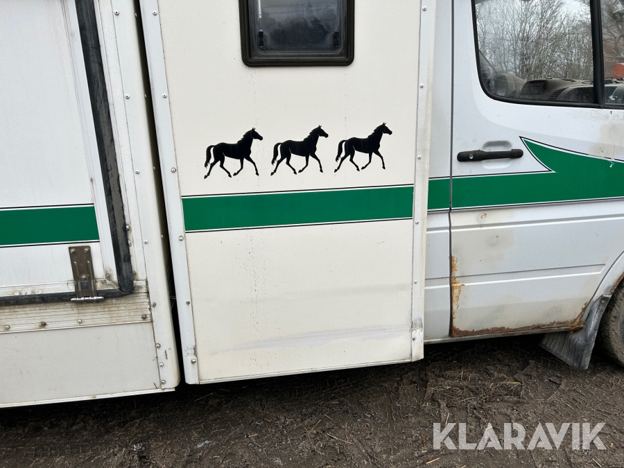 Hästbuss Mercedes-Benz Sprinter 316, Enköping, Klaravik aukt