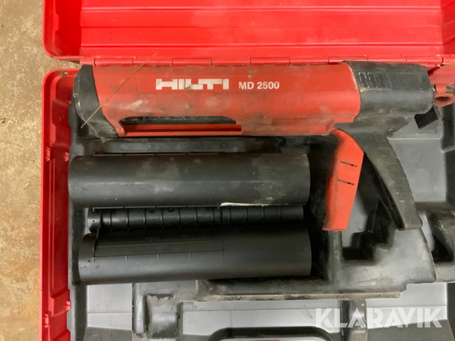 Klaravik Auktioner | Injekteringspistol Hilti MD 2500 + MD 2000