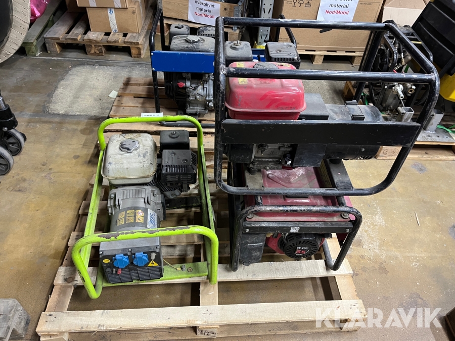 Generatorer Honda, Malmö, Klaravik auktioner