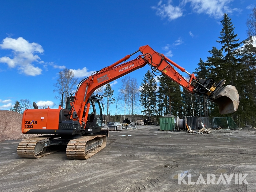 Grävmaskin Hitachi ZX130 - 5B, Norrtälje, Klaravik auktioner