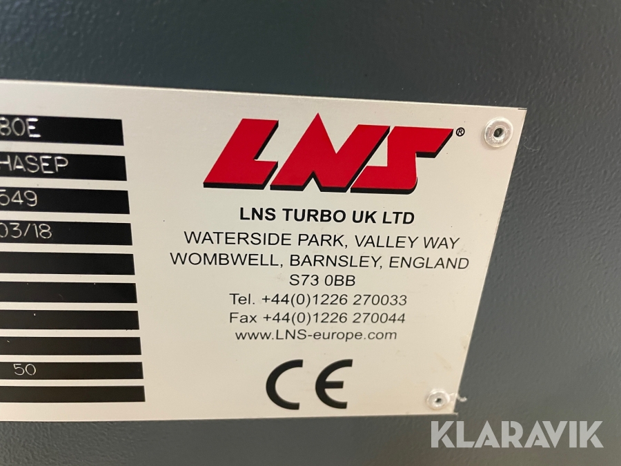 Oljeavskiljare skimmer LNS Turbo Phasep, Hedemora, Klaravik