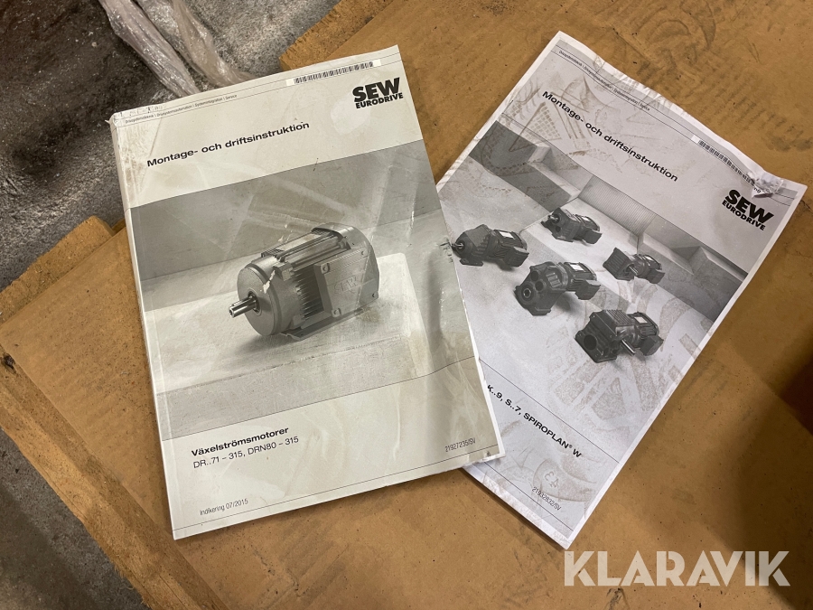 Flatväxelmotor SEW FA67/G, Falkenberg, Klaravik auktioner