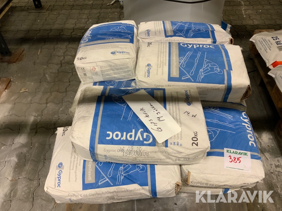 Gipsbruk Gyproc G66, Nässjö, Klaravik auktioner