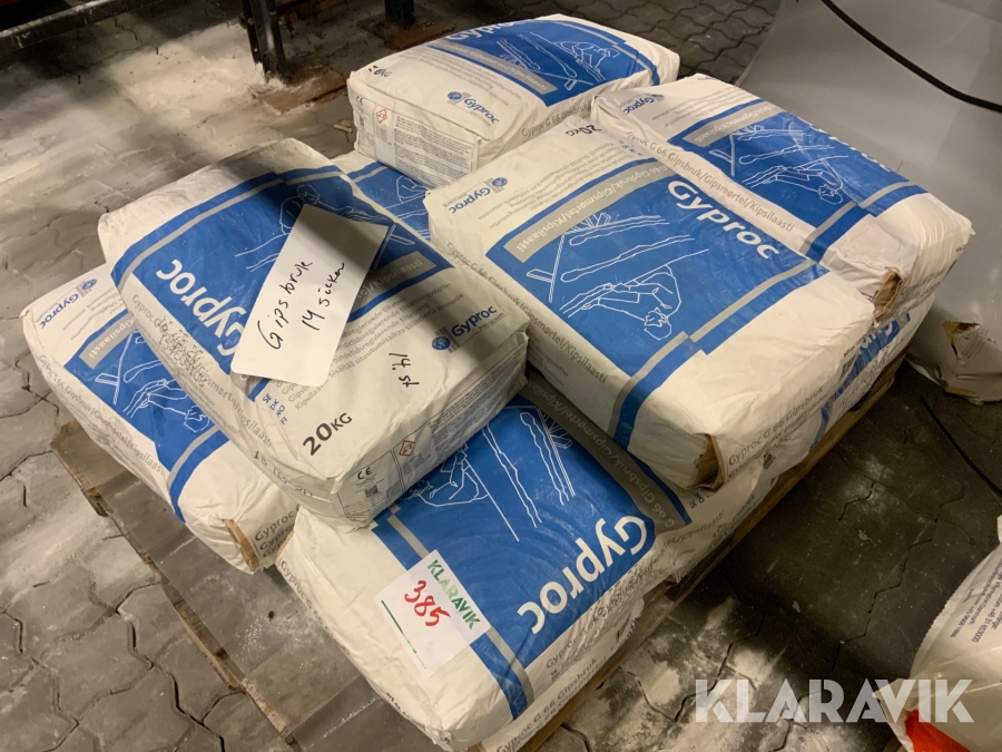 Gipsbruk Gyproc G66, Nässjö, Klaravik auktioner