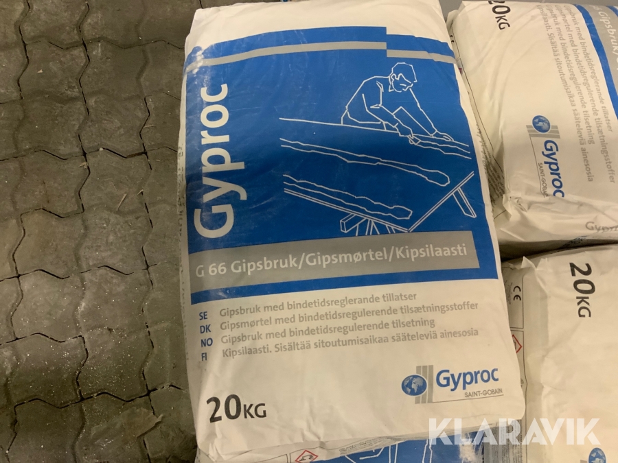 Gipsbruk Gyproc G66, Nässjö, Klaravik auktioner