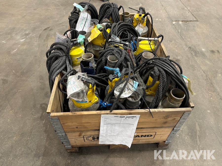 Pumpar Atlas Copco, Tsurumi WEDA30L, LSCE1-4S, Svalöv, Klara