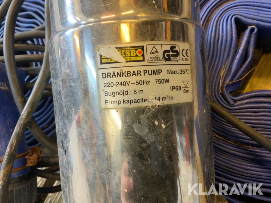 Hydroforpump och dränkbar pump Kjer Bruksbo, Alingsås, Klara