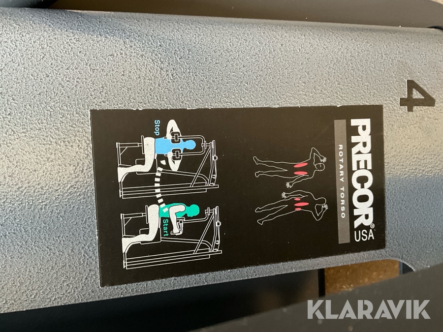 Gymutrustning Precor Rotary torso och chest press C-curve, K