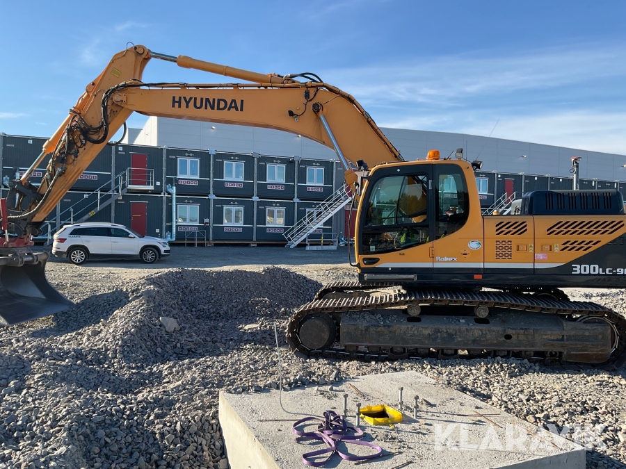 Grävmaskin Hyundai 300LC-9A, Skellefteå, Klaravik auktione