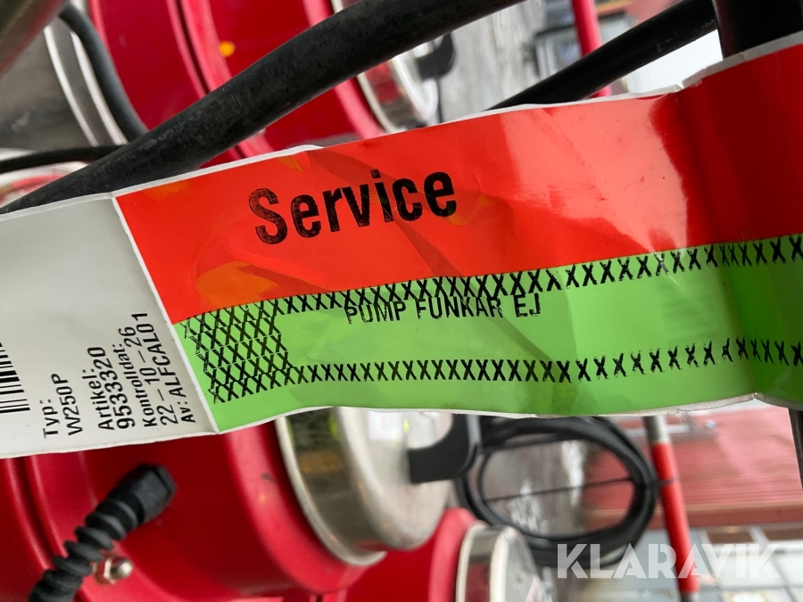 Våtsug Pullman/Ermator W250P, Jönköping, Klaravik auktioner