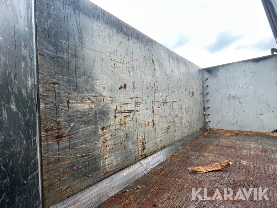 Container med lock 38 kubik Flakab, Härryda, Klaravik auktio