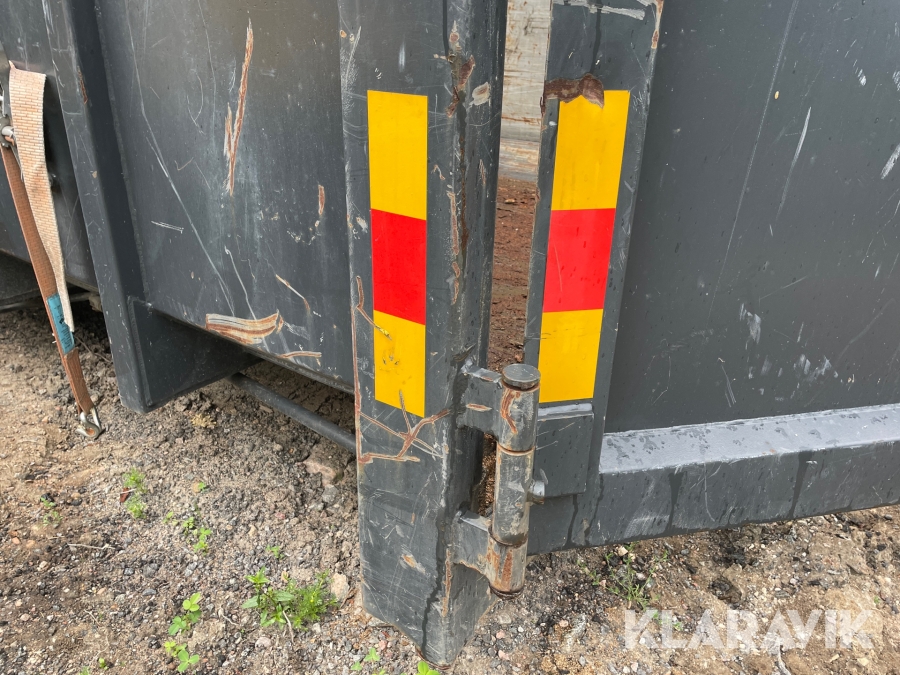 Container med lock 38 kubik Flakab, Härryda, Klaravik auktio