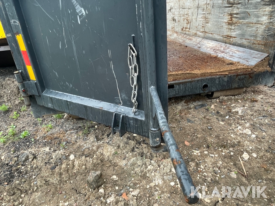 Container med lock 38 kubik Flakab, Härryda, Klaravik auktio