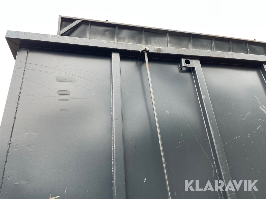 Container med lock 38 kubik Flakab, Härryda, Klaravik auktio