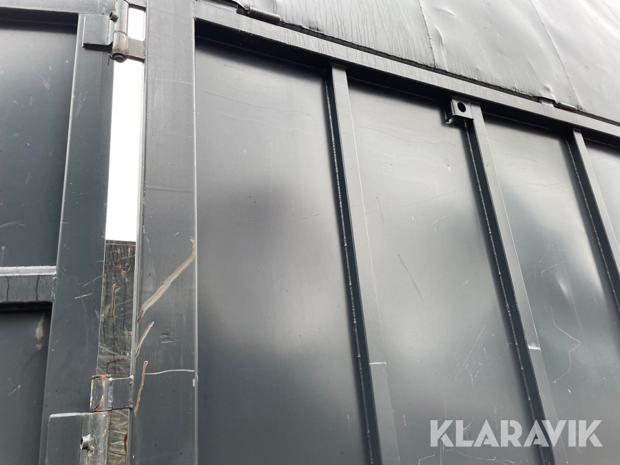Container med lock 38 kubik Flakab, Härryda, Klaravik auktio