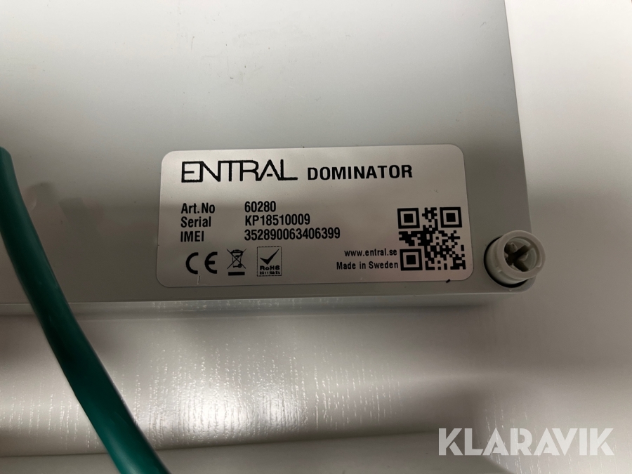 Passagestyrning 2 st Entral Dominator ID06, Halmstad, Klarav