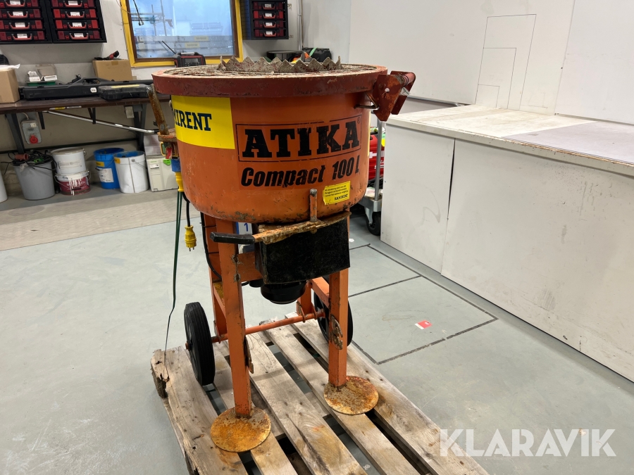 Tvångsblandare Atika Compact 100 L, Svalöv, Klaravik auktion