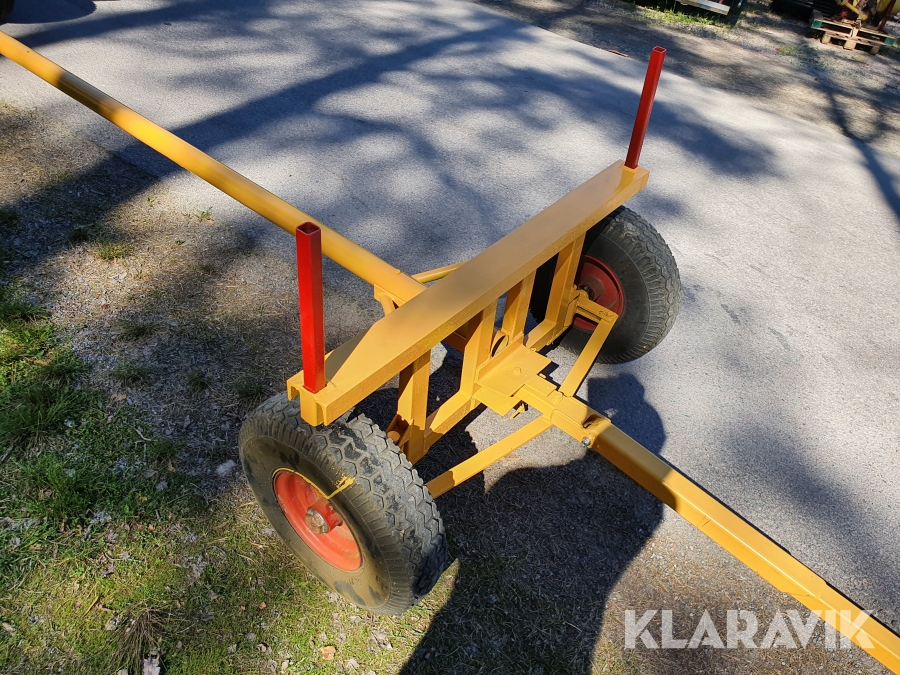 Materialvagn / Byggvagn Långgodsvagn 4-hjulsvagn, Karlstad,