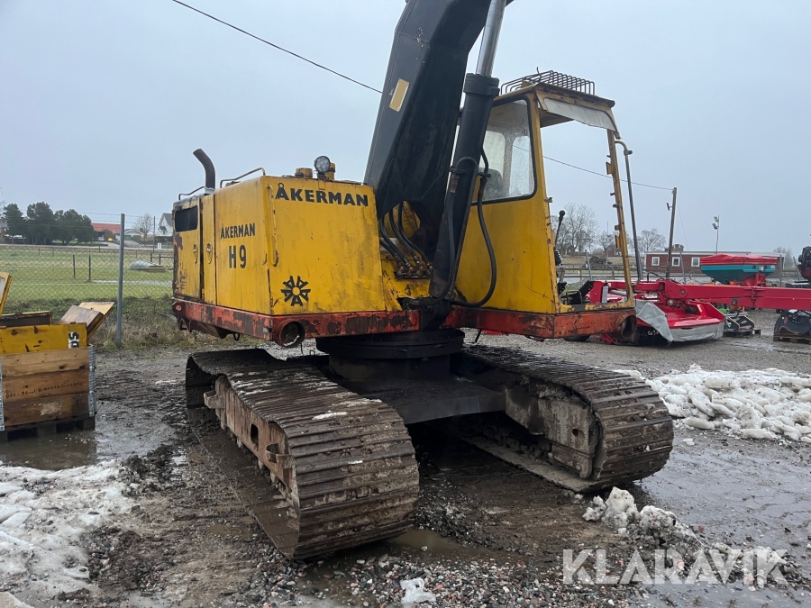 Grävmaskin Åkerman H9, Örebro, Klaravik auktioner