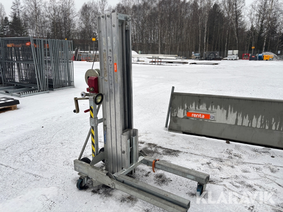 Materiallyft ALP-LIFT LMX 500, Haninge, Klaravik auktioner
