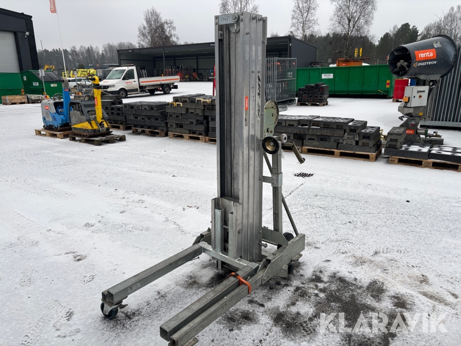 Materiallyft ALP-LIFT LMX 500, Haninge, Klaravik auktioner