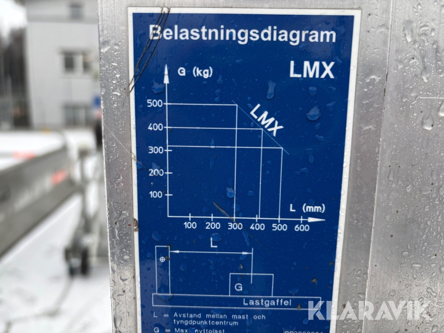 Materiallyft ALP-LIFT LMX 500, Haninge, Klaravik auktioner