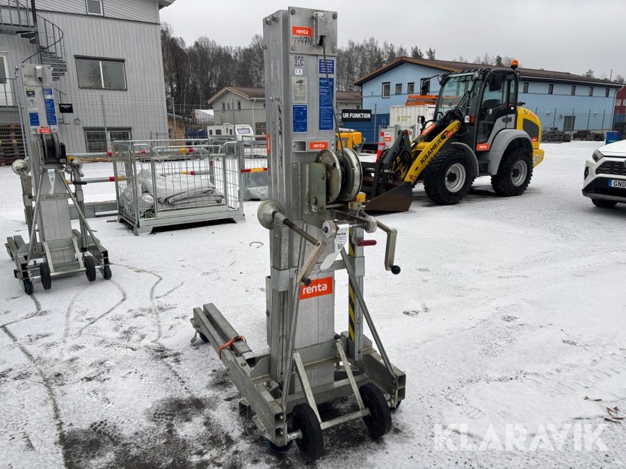 Materiallyft ALP-LIFT LMX 500, Haninge, Klaravik auktioner