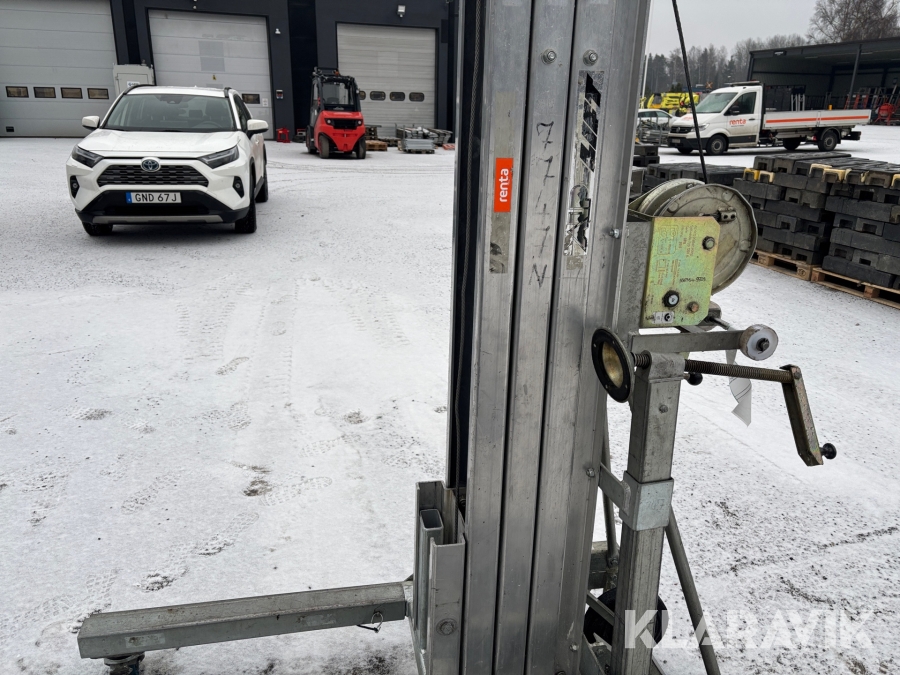 Materiallyft ALP-LIFT LMX 500, Haninge, Klaravik auktioner