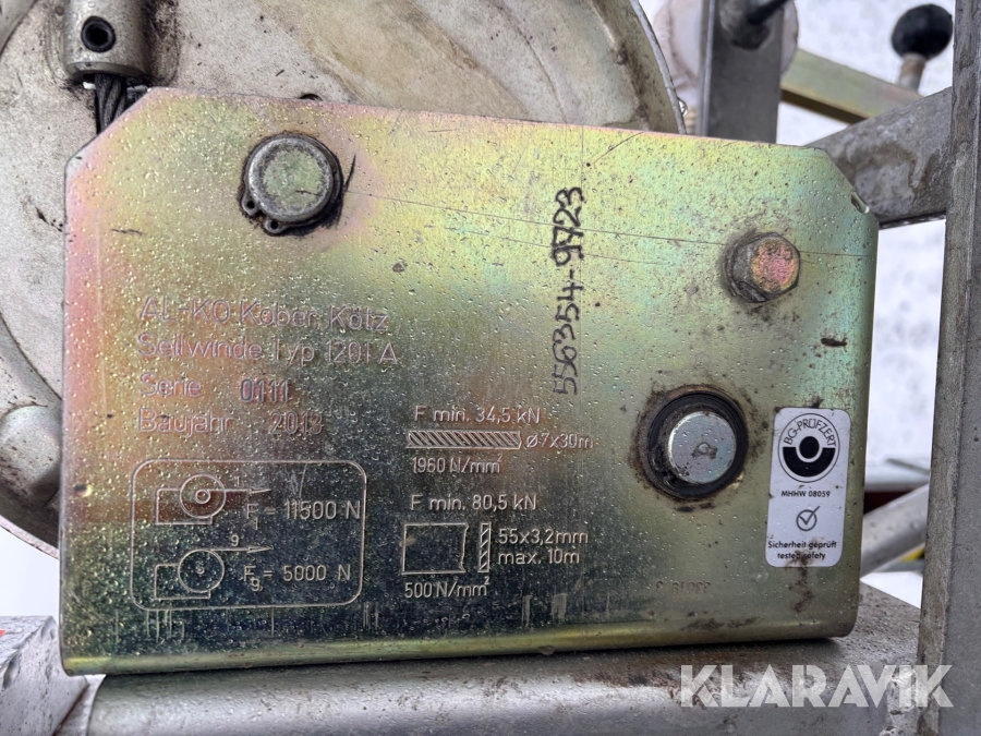 Materiallyft ALP-LIFT LMX 500, Haninge, Klaravik auktioner