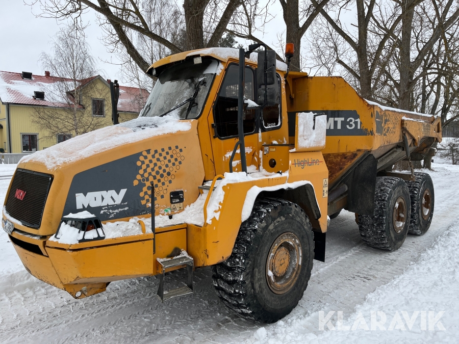 Dumper Moxy MT31, Linköping, Klaravik auktioner