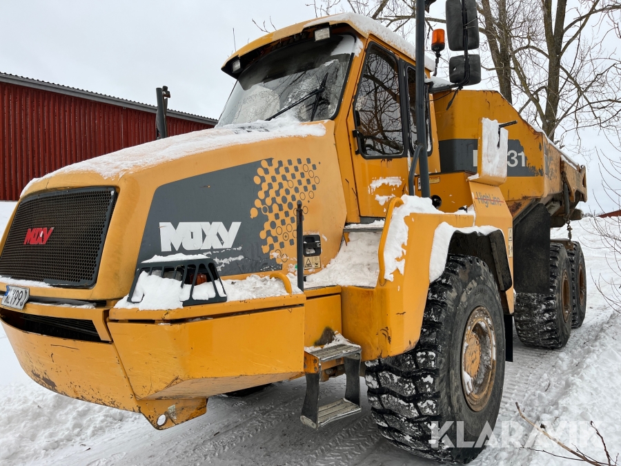 Dumper Moxy MT31, Linköping, Klaravik auktioner